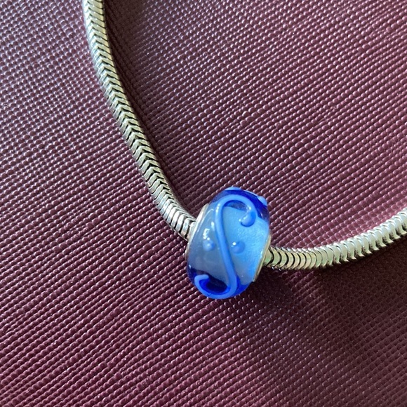 Pandora | Jewelry | Retired Blue Line Pandora Charm | Poshmark